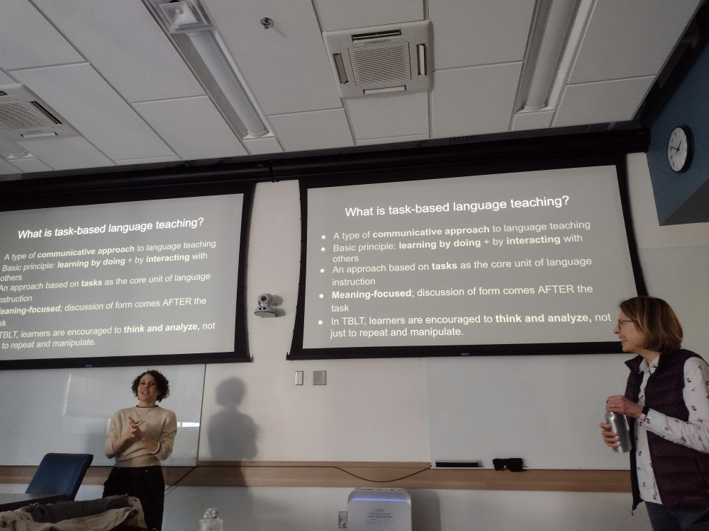 Professor Hedwige Meyer and FIS Graduate Student Dr. Sarah-Kate Moore ...